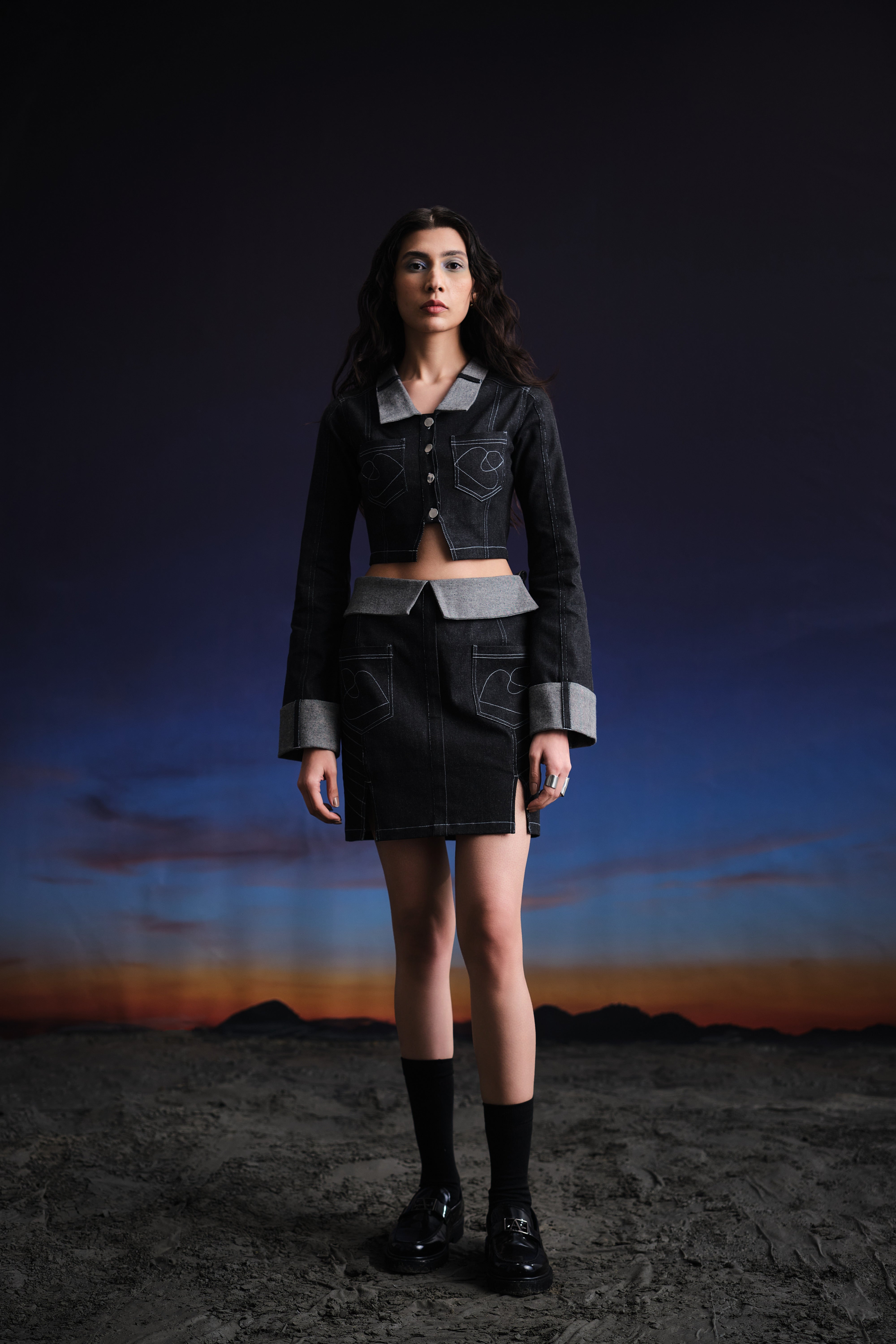 Deconstructed Denim Set – Qala Global