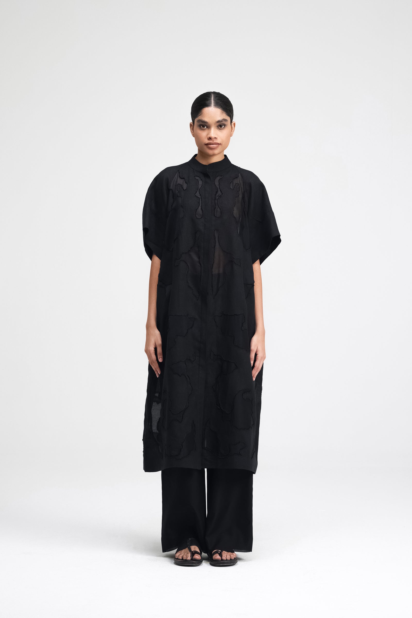 Izumi Hand-Embroidered Overlay – Qala Global